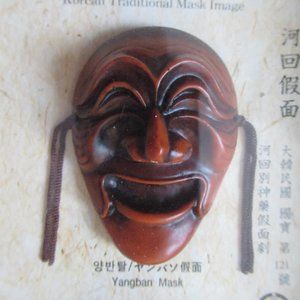 Accents | Framed Hahoetal Masks 3 Korean Traditional Mask Image Shadow ...